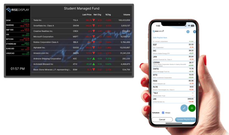 Our Ticker Products: Hardware, Software, and Management Apps